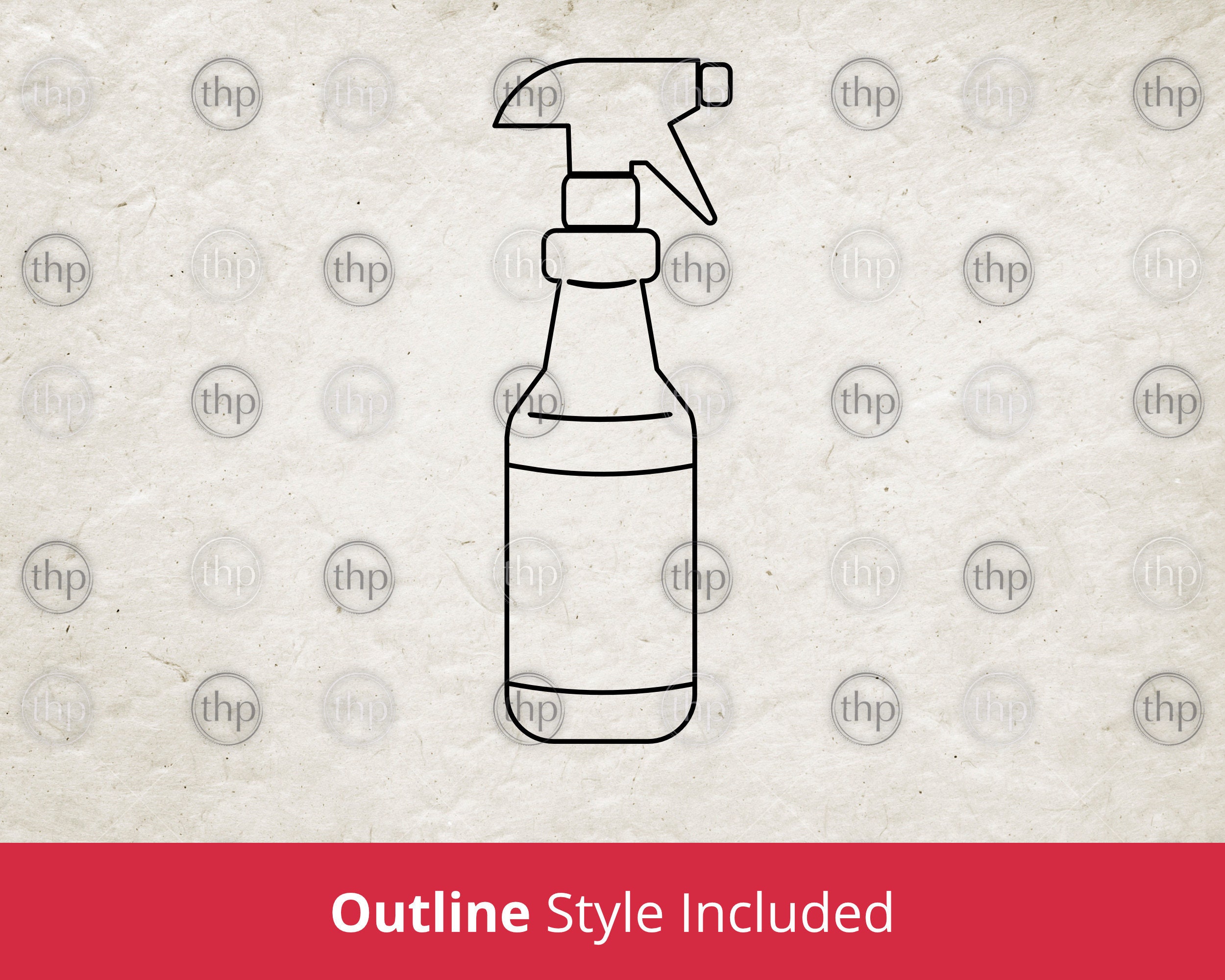 Spray Bottle SVG Spray Bottle Outline Svg Cleaning Spray | Etsy