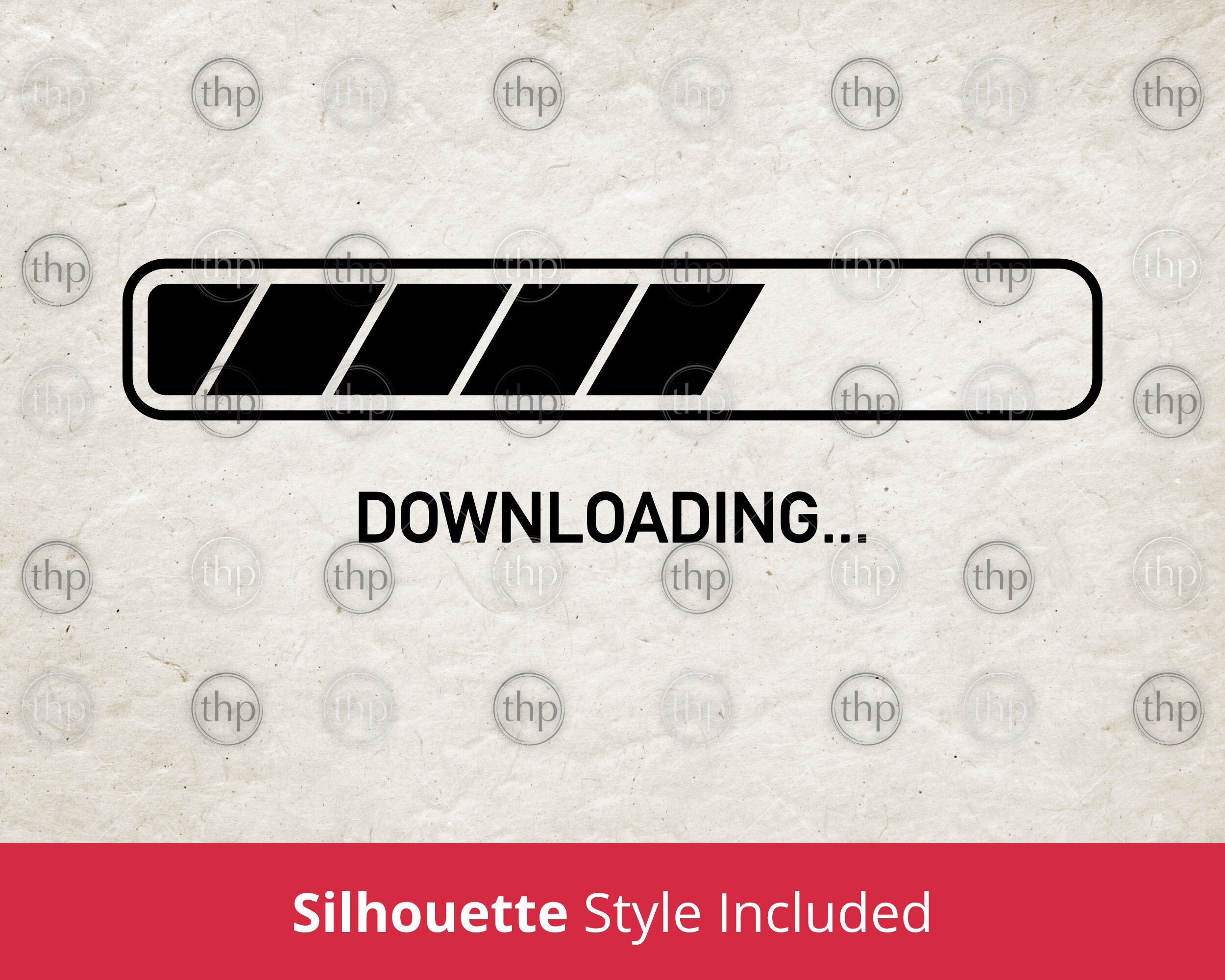 Downloading SVG Loading Bar Svg Downloading Silhouette Svg | Etsy Ireland
