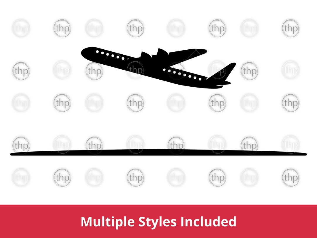 Airplane Take off SVG EPS PNG - Runway, Airport, Travel, Plane, Jet ...