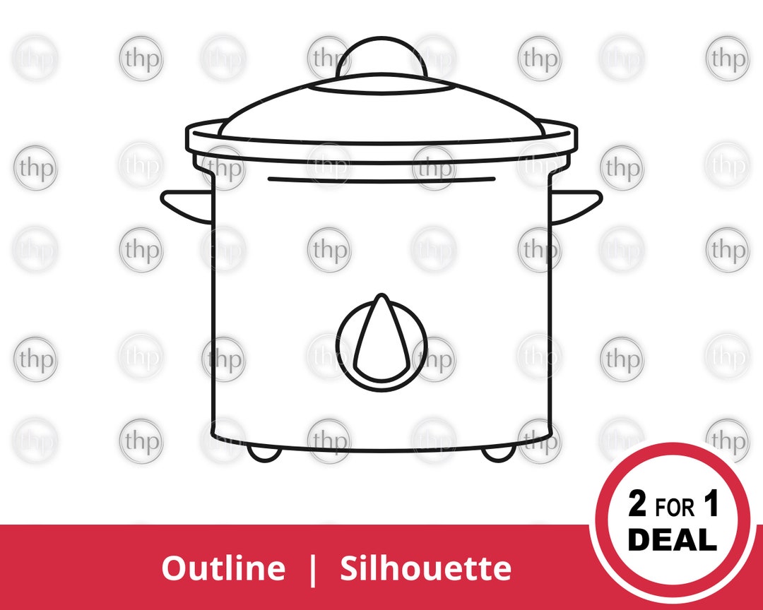 Slow Cooker SVG - Slow Cooking Svg, Appliance Svg, Kitchen Svg, Slow ...