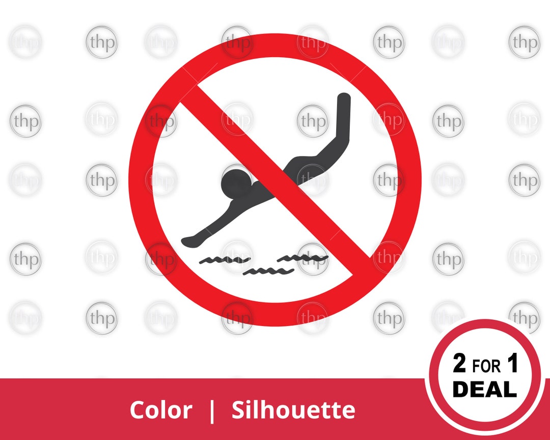 No Diving SVG - No Diving Sign, Pool Sign Svg, Pool Diving Sign Svg ...