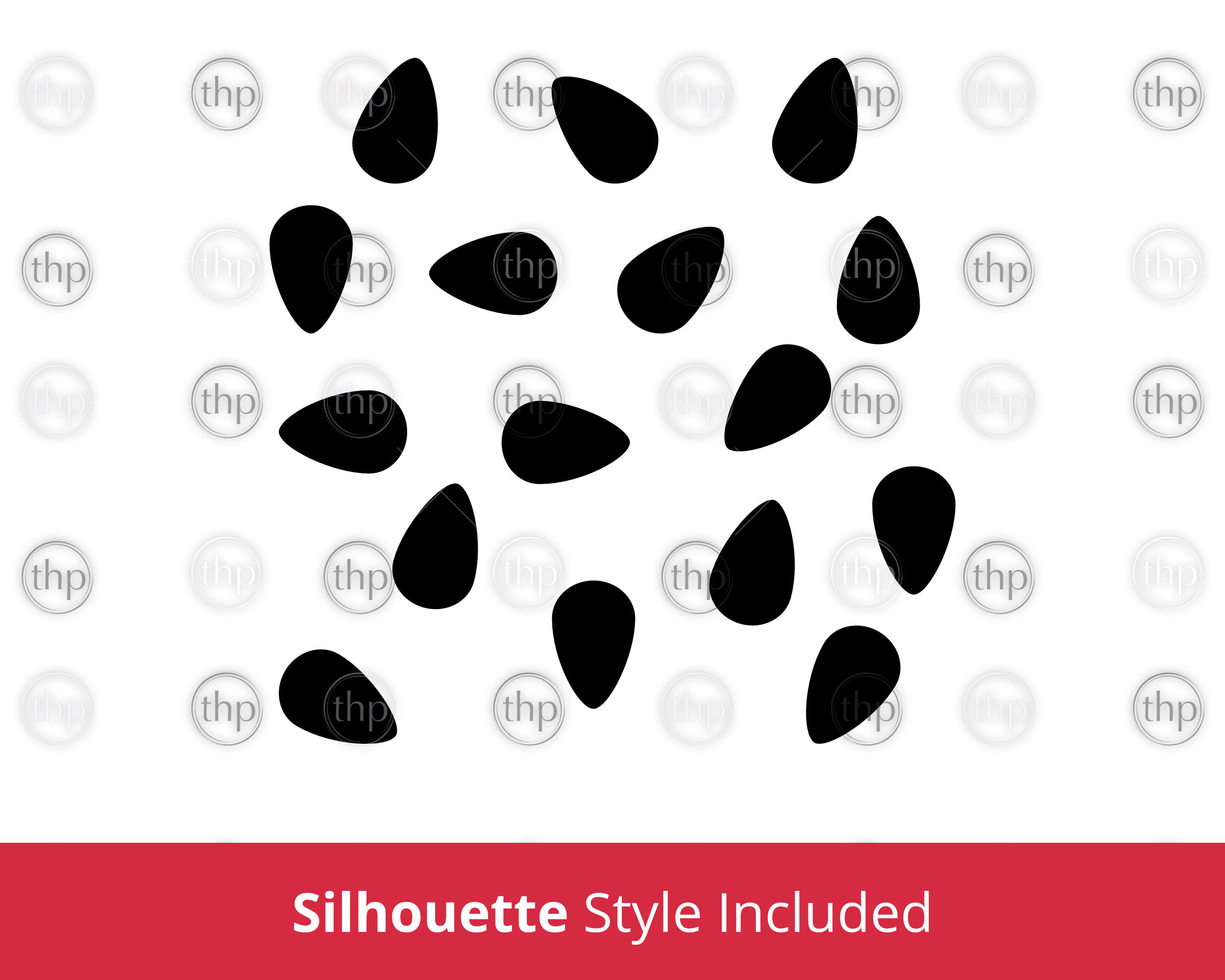 Watermelon Seeds SVG - Pattern Svg, Seeds Background Svg, Seeds Stencil ...