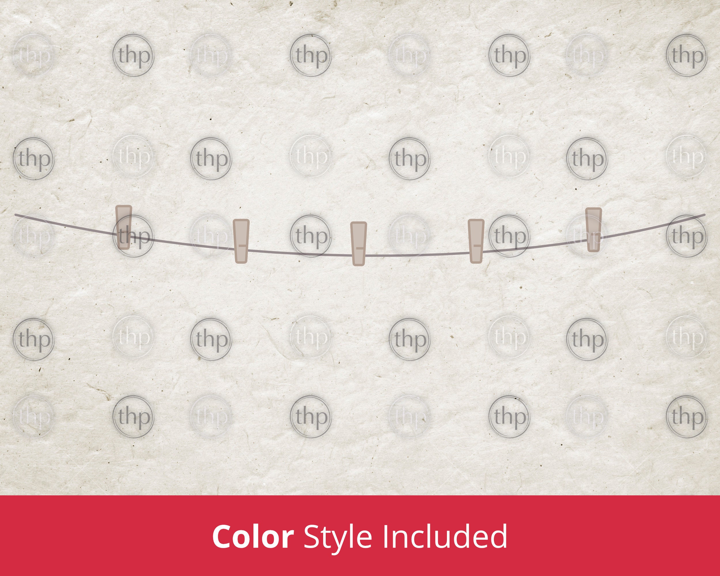 Clothesline With Clothespins SVG: Wooden Laundry Pegs Cut Files EPS PNG ...