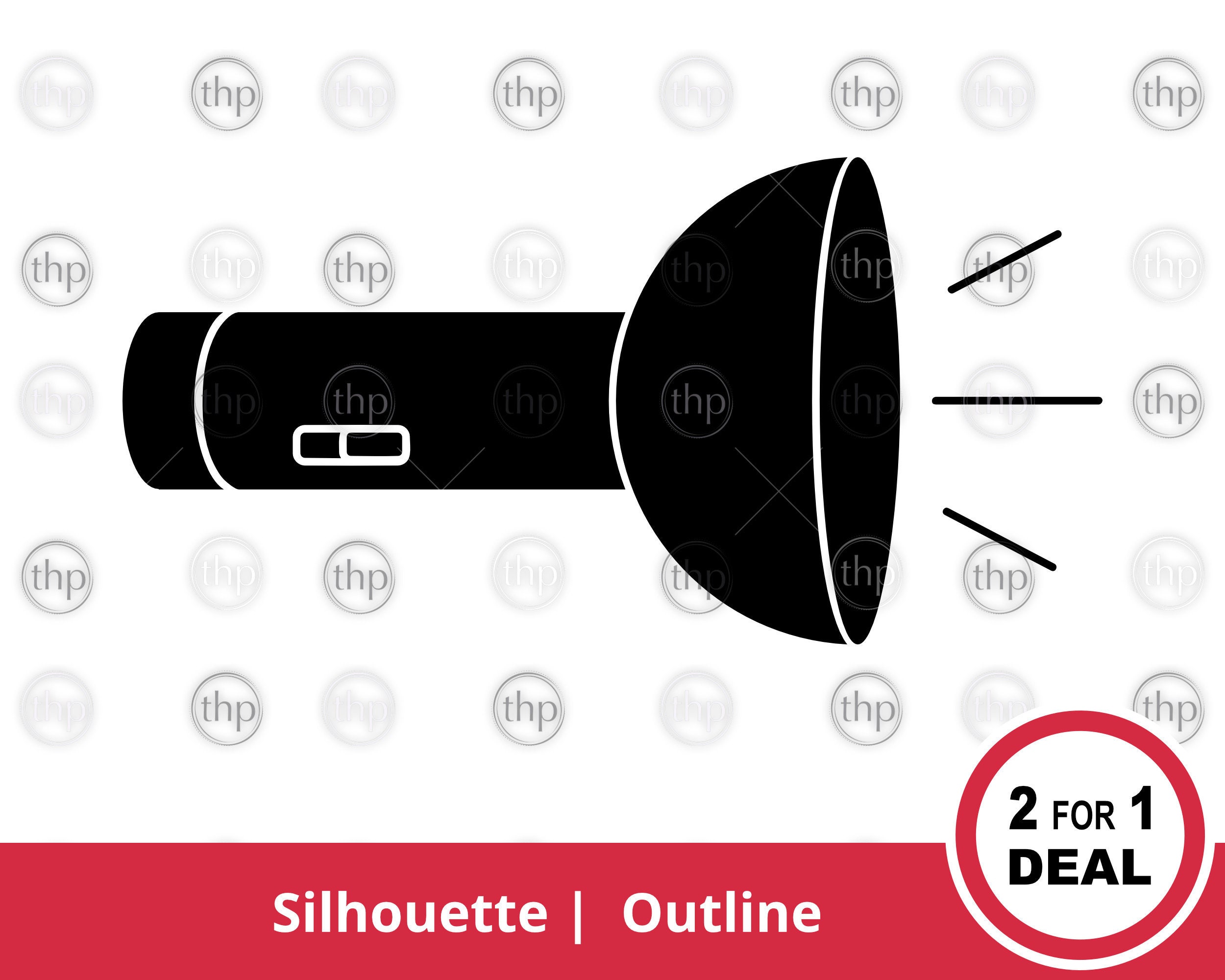 Flashlight SVG Torch Svg Light Svg Flashlight Clipart - Etsy UK