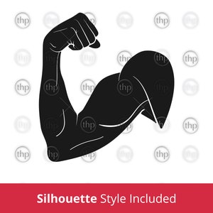 Bodybuilder SVG Bicep Svg, Fitness Svg, Muscles Svg, Flexing Arm Svg ...