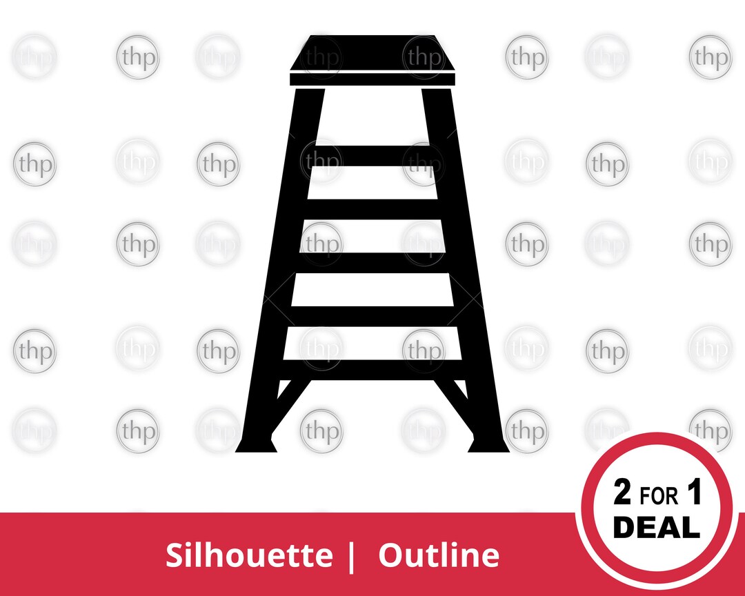 Ladder SVG - Step Ladder Svg, Tradesman Svg, Construction Svg, Ladder ...