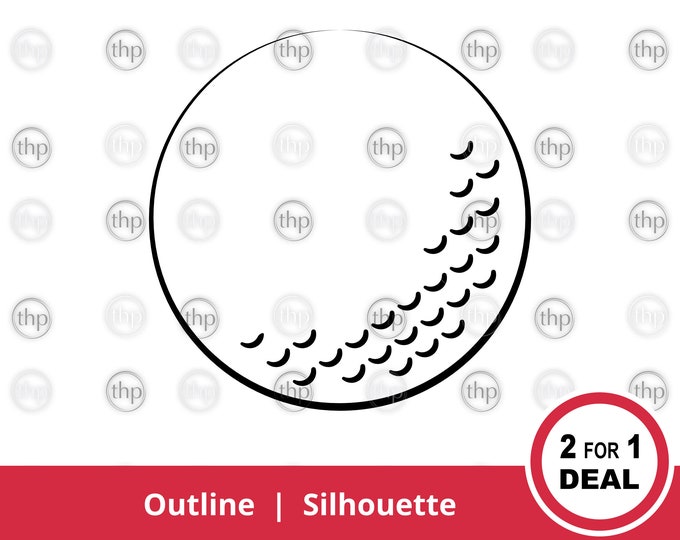 Golf Ball SVG, Golf Ball Clipart SVG, White Golf Ball Graphic SVG ...