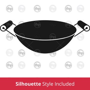 Wok SVG - Frying Wok Svg, Chinese Food Svg, Kitchen Wok Svg, Asian Food ...