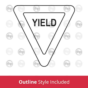 Yield Sign SVG Yield Symbol Svg Give Way Sign Svg Warning | Etsy