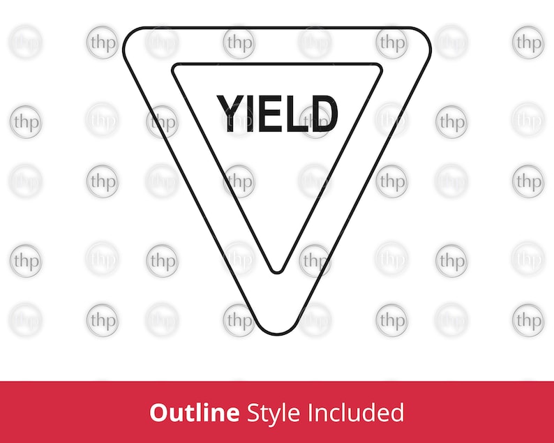 Yield Sign SVG - Yield Symbol Svg, Give Way Sign Svg, Warning Sign Svg ...