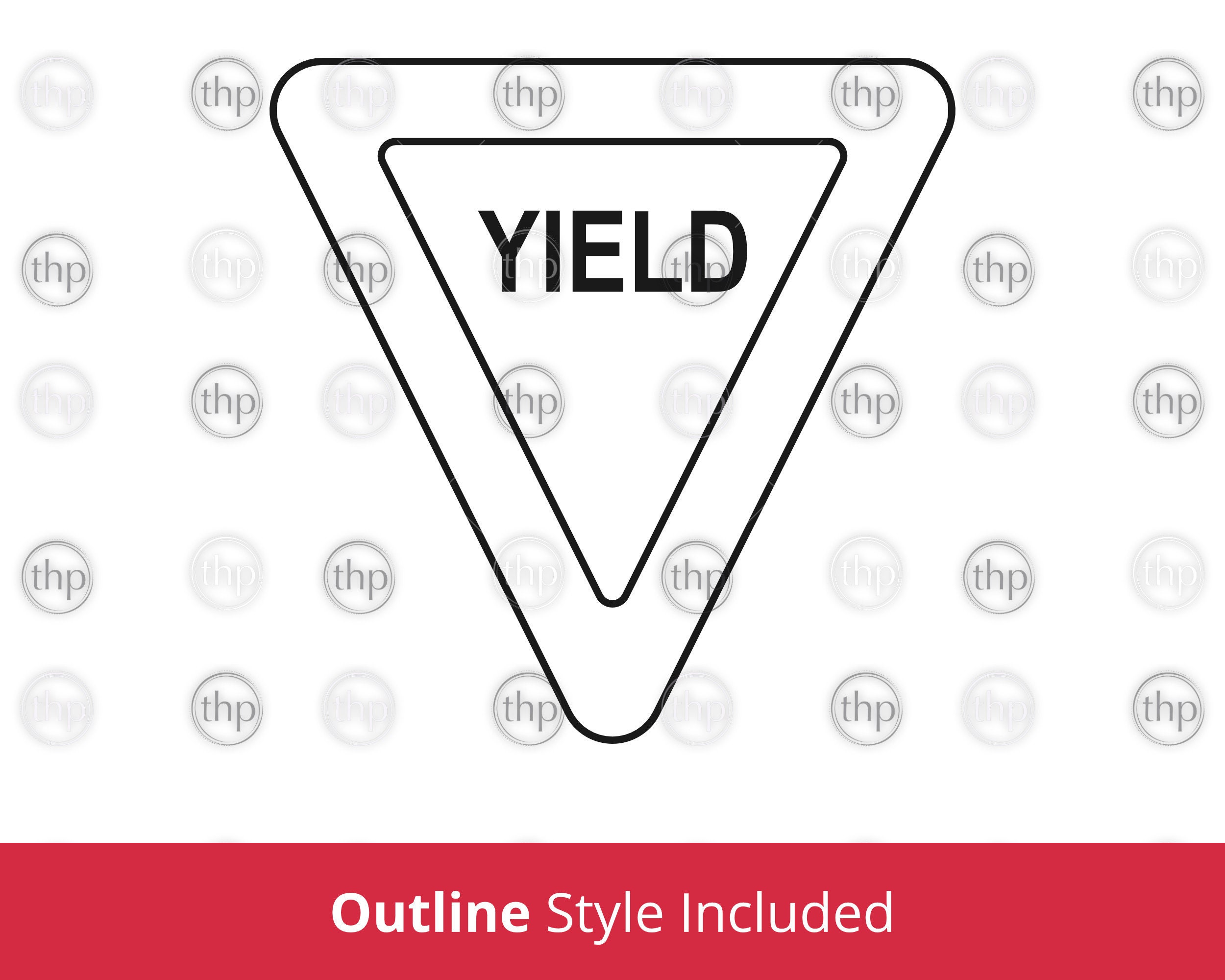 Yield Sign SVG Yield Symbol Svg Give Way Sign Svg Warning | Etsy