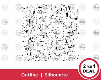Distressed Svg Overlay - Etsy