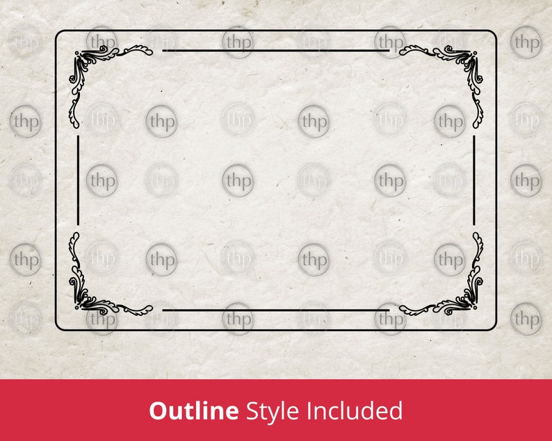 Elegant Border SVG Frame Svg Fancy Border Svg Vintage - Etsy