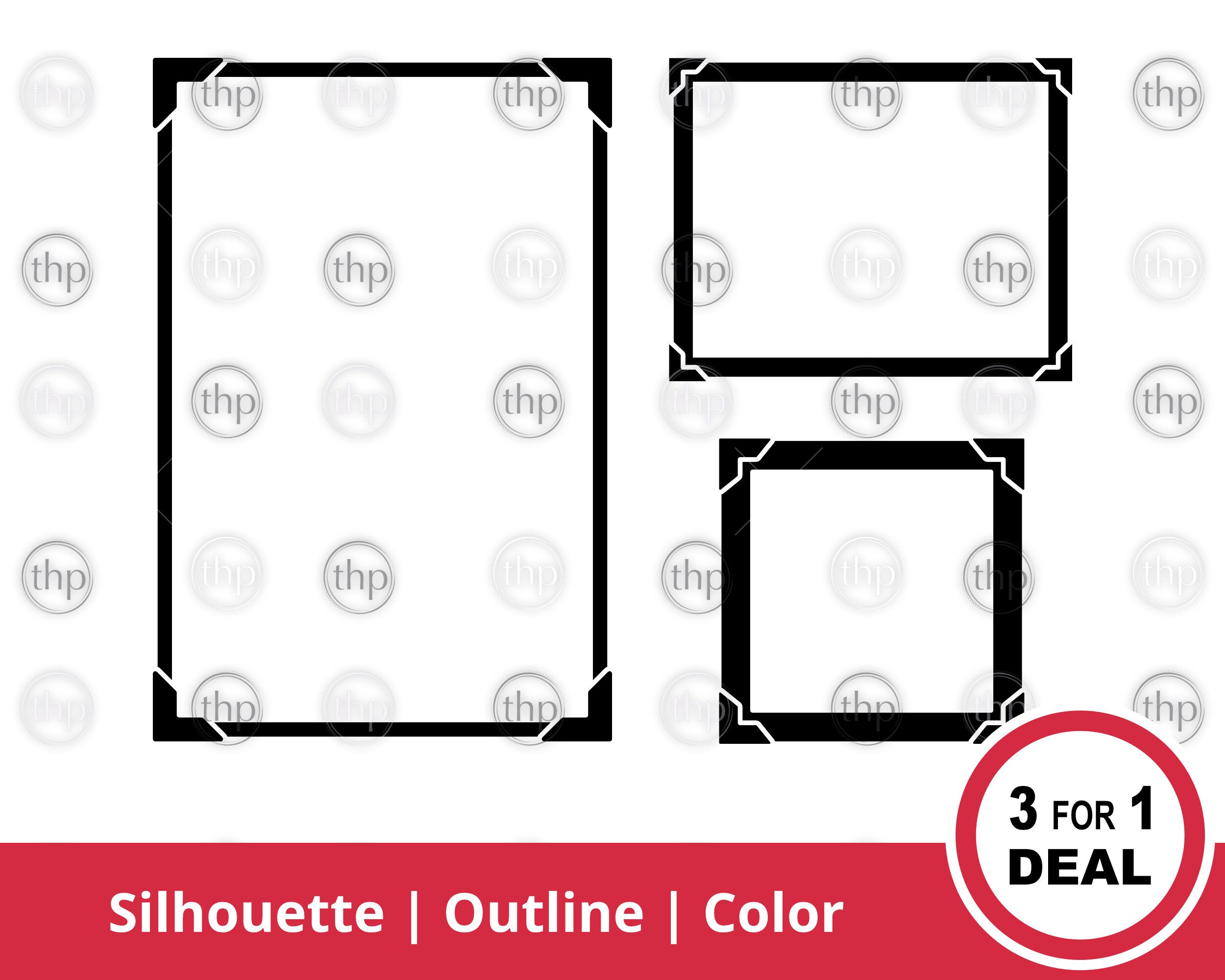 Photo Corners SVG Digital Photo Corners Svg Photo Frames - Etsy