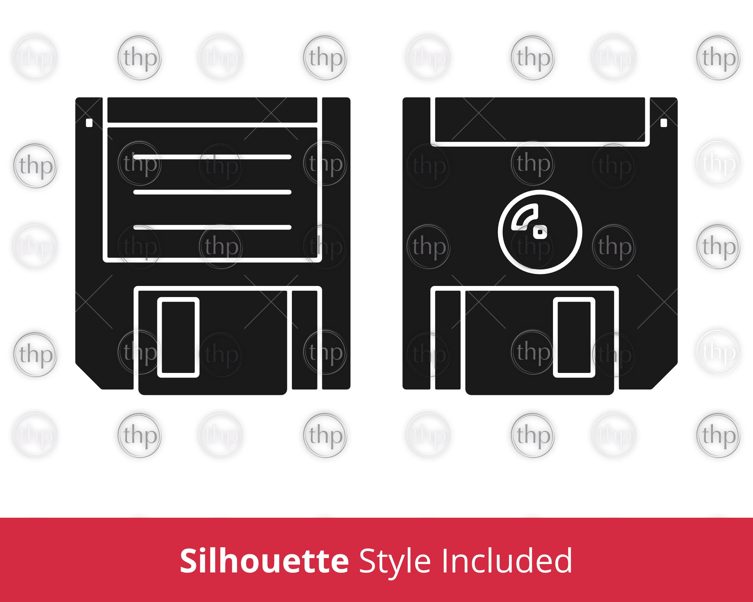 Floppy Disk SVG EPS PNG Floppy Diskette Retro Computer - Etsy