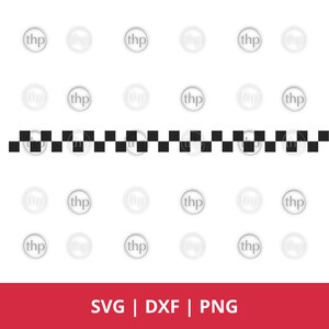 Checkered Racing Stripes: Seamless SVG PNG DXF Cut Files (digital ...