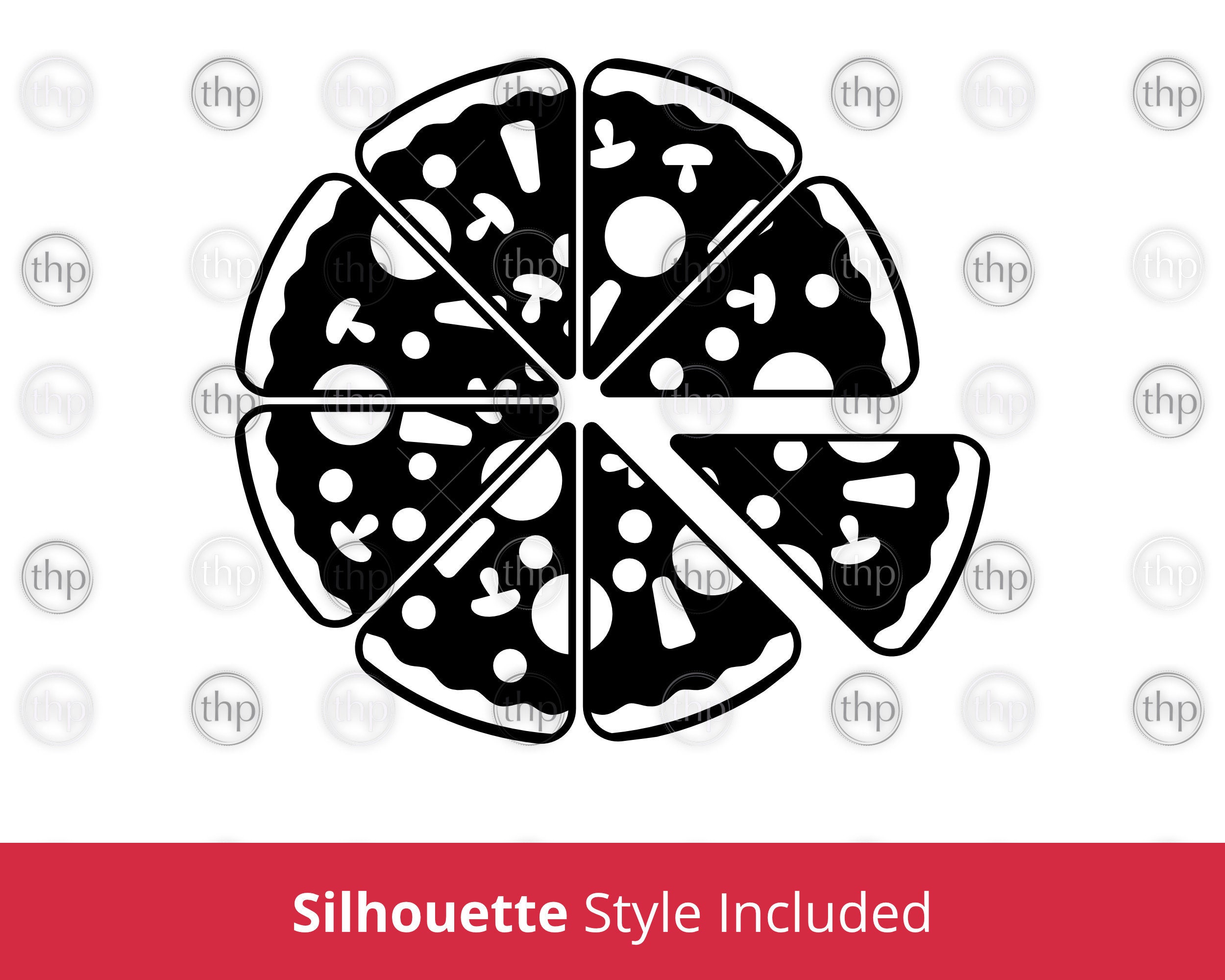 Pizza SVG Pizza Slice Svg Pizza Silhouette Svg Pizza - Etsy
