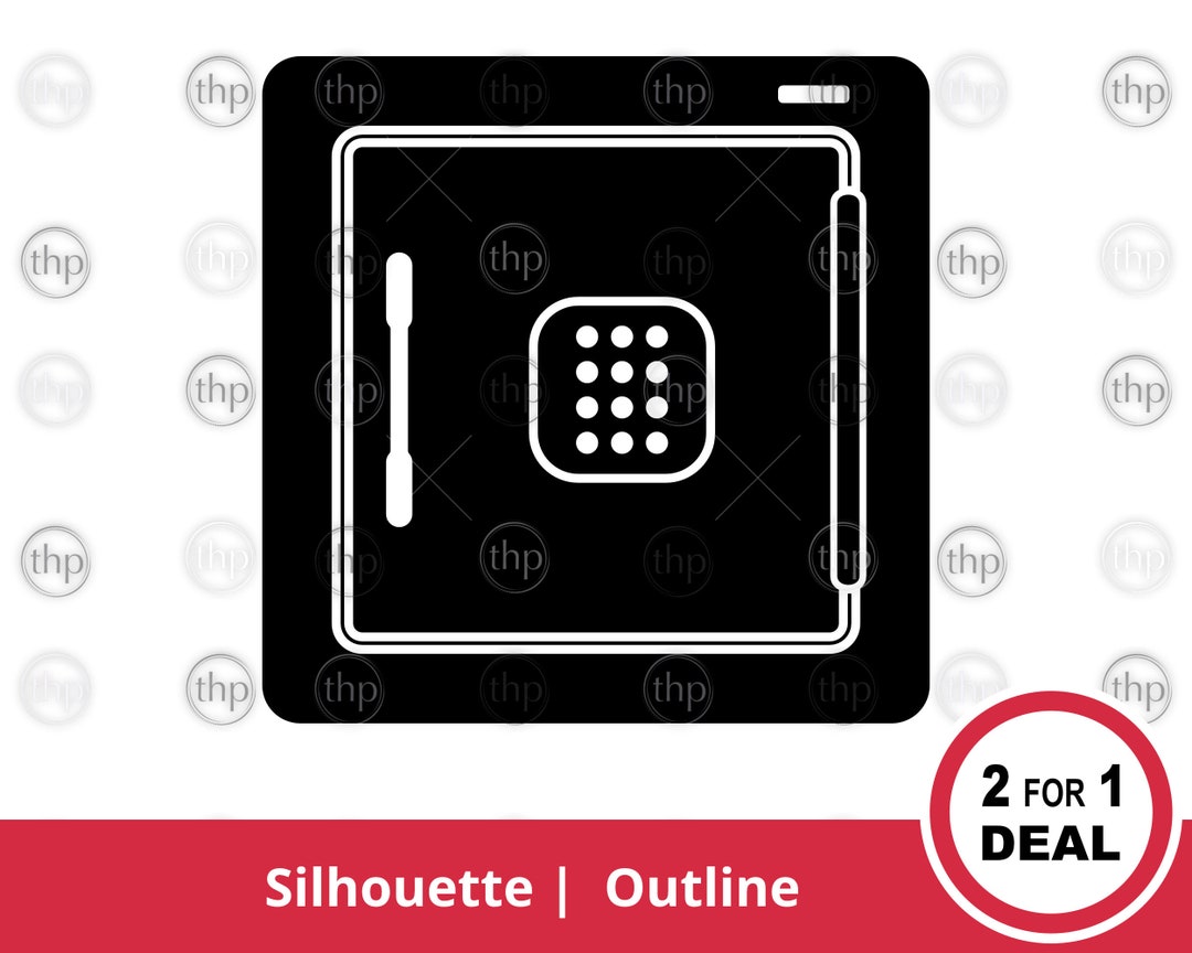 Safe SVG Vault Svg, Safe Silhouette Svg, Bank Vault Svg, Safe Box ...