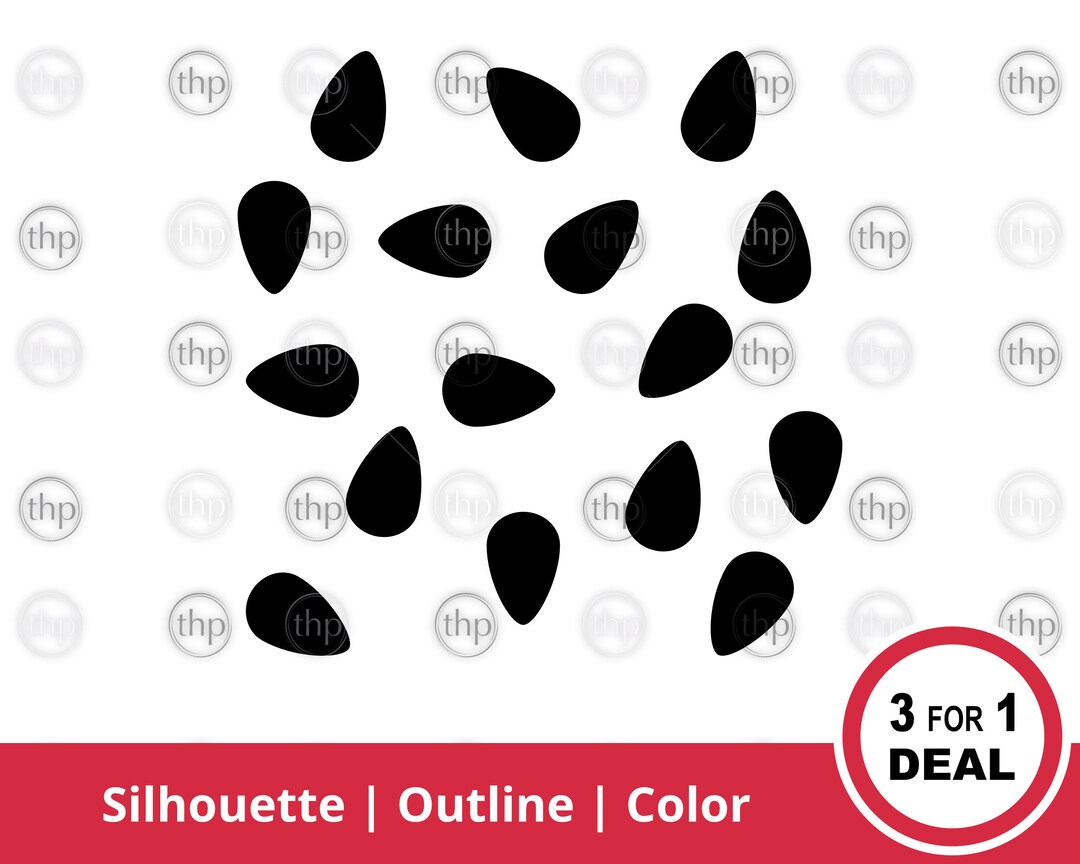 Watermelon Seeds SVG - Pattern Svg, Seeds Background Svg, Seeds Stencil ...