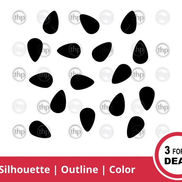 Watermelon Seeds Svg - Etsy