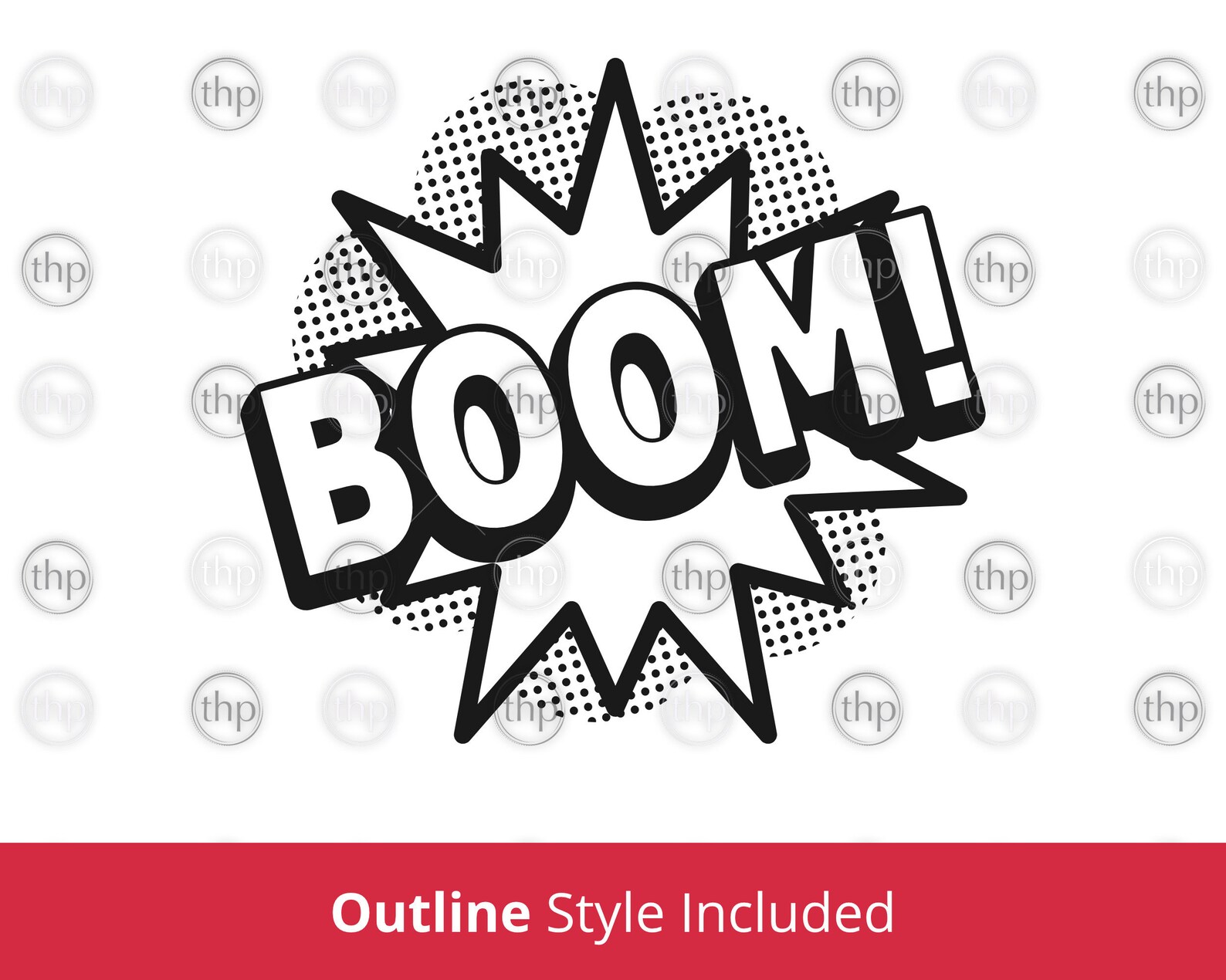 Boom SVG - Explosion Svg, Bomb Svg, Comic Book Svg, Superhero Svg ...