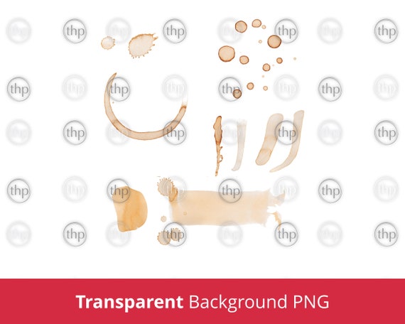 Coffee Stains PNG Coffee Marks Png Coffee Drips Png Brown | Etsy