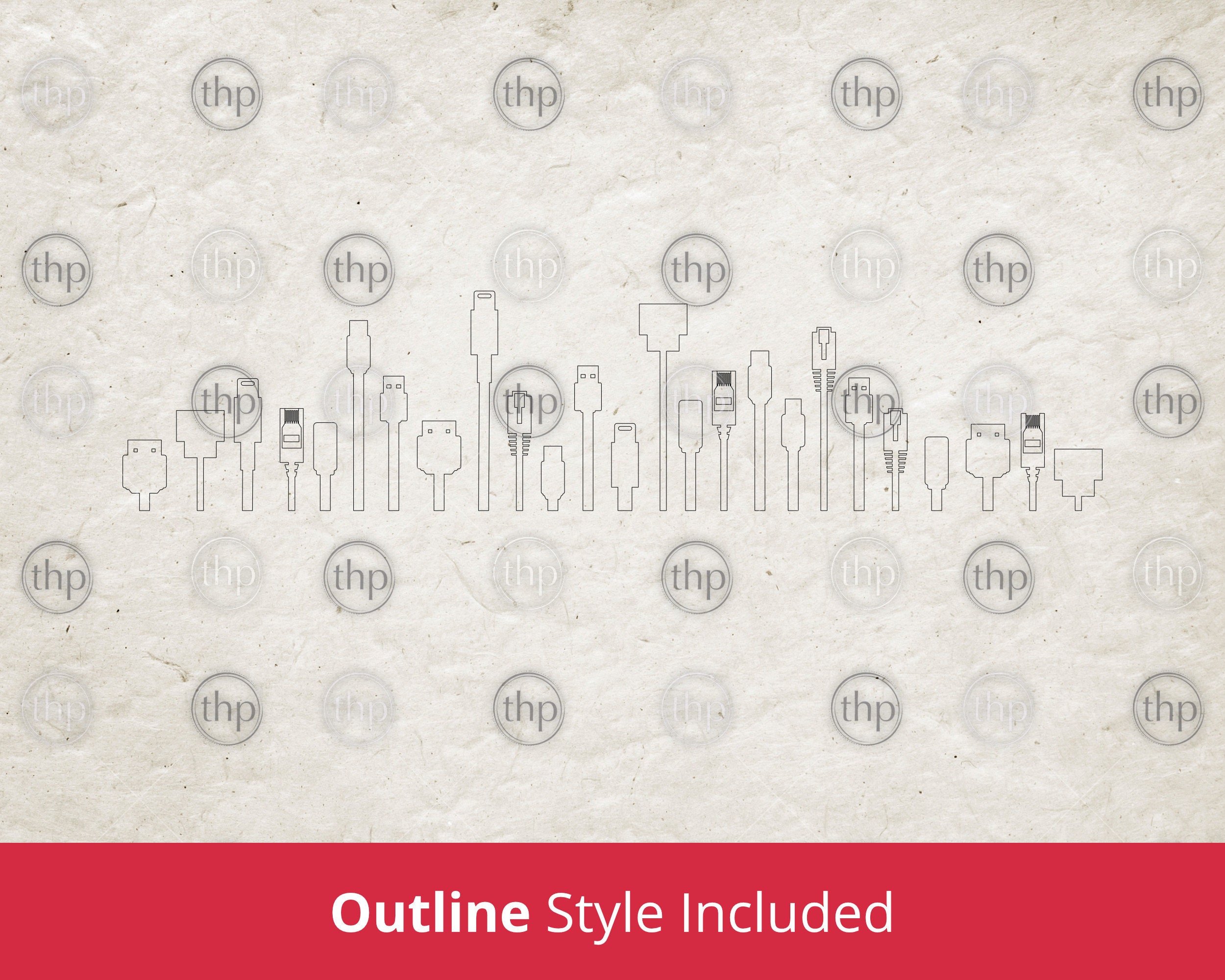 Technology SVG Computer Svg Cables Svg Usb Cord Svg Hdmi | Etsy Canada