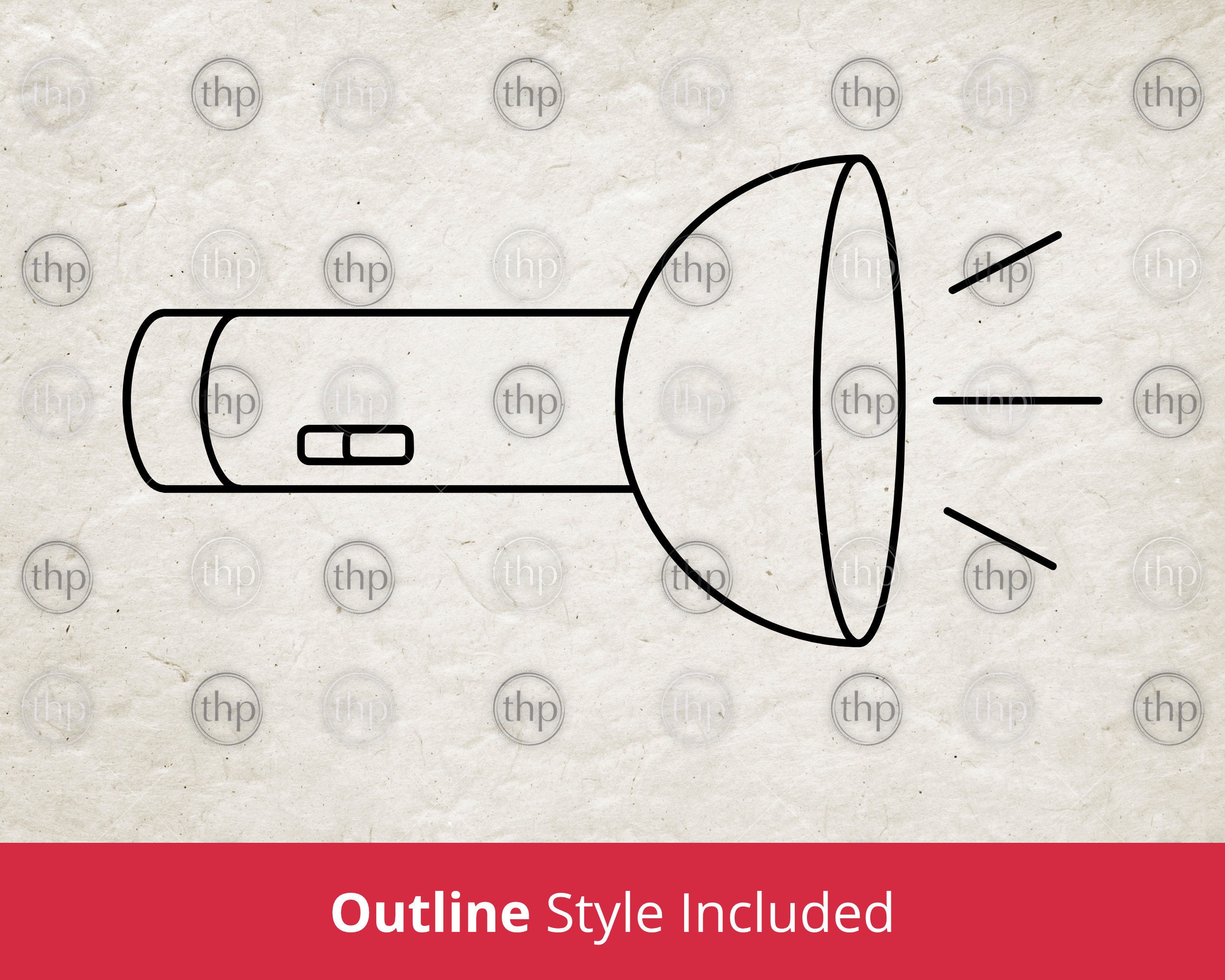 Flashlight SVG Torch Svg Light Svg Flashlight Clipart - Etsy UK