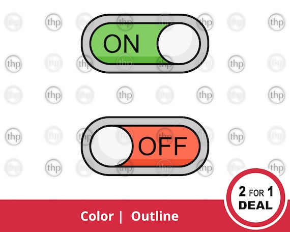 Toggle Switch SVG on off Switch Svg on off Svg on off - Etsy