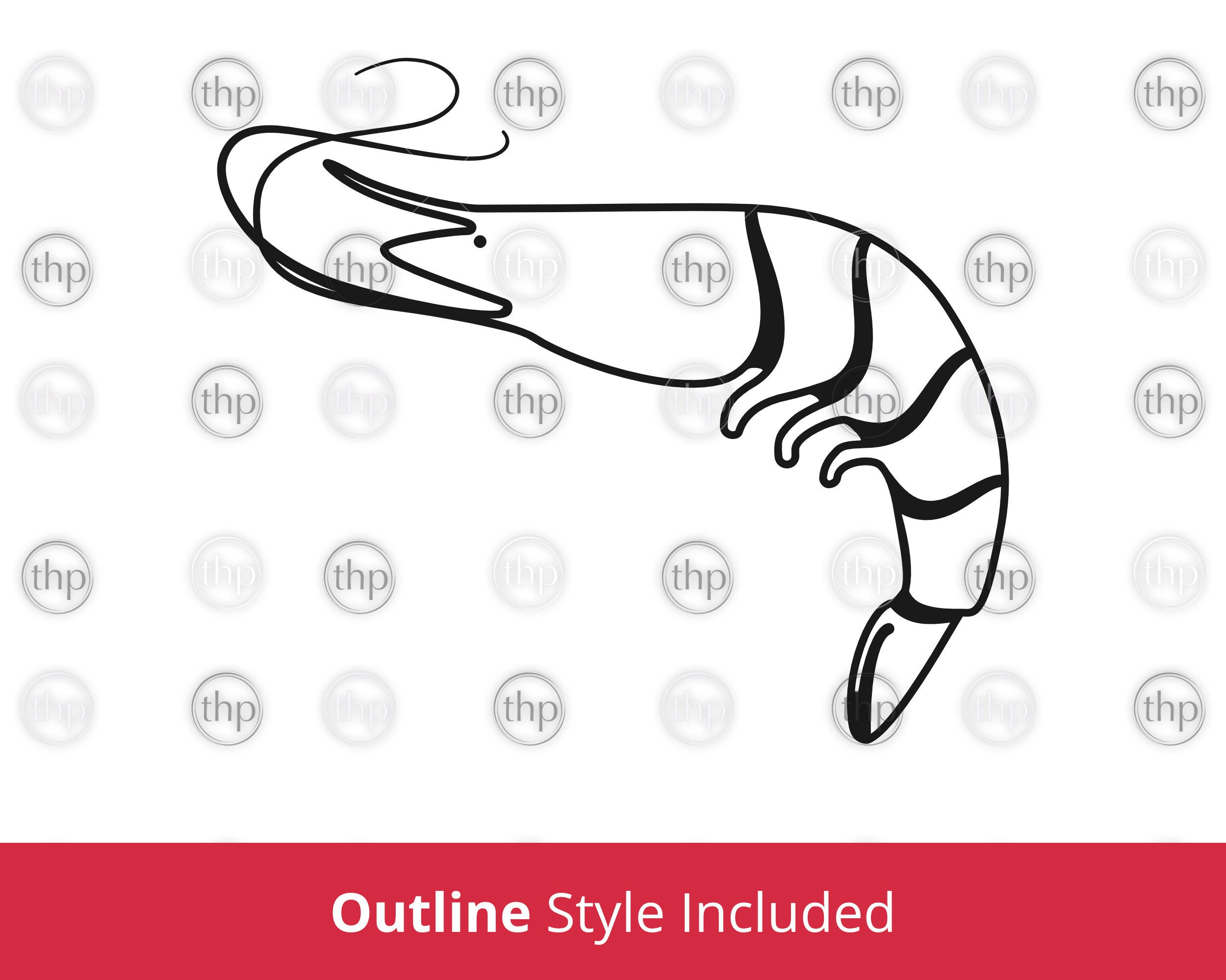 Shrimp SVG Prawn Svg Seafood Svg Shrimp Clipart Cajun - Etsy Canada