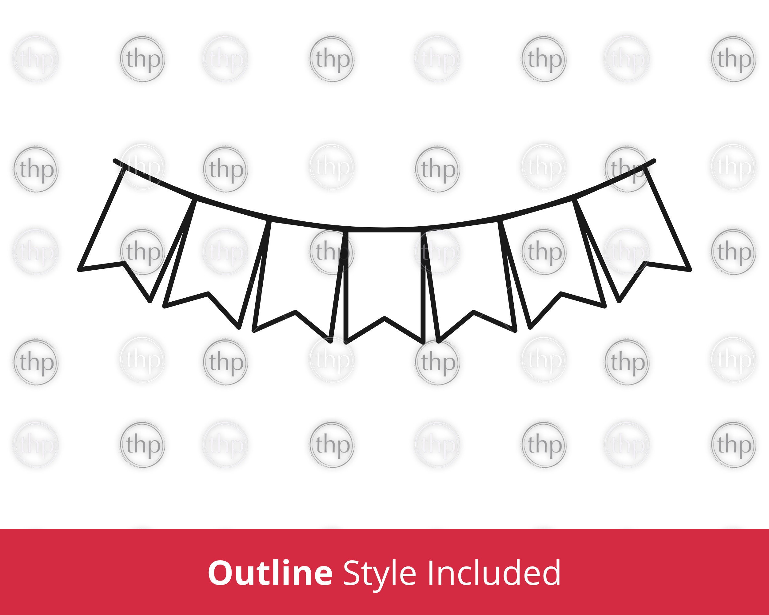 Bunting SVG Party Flags Svg Flags Svg Girlande Svg Banner - Etsy.de