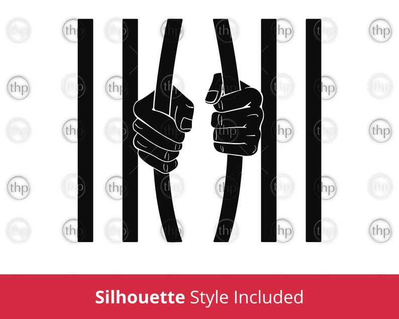 Prison Bars SVG EPS PNG Jail Bars Break Lock Up Freedom - Etsy