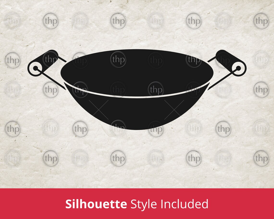 Wok SVG - Frying Wok Svg, Chinese Food Svg, Kitchen Wok Svg, Asian Food ...