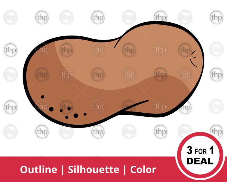 Potato SVG Potato Outline Svg Potato Silhouette Svg - Etsy UK