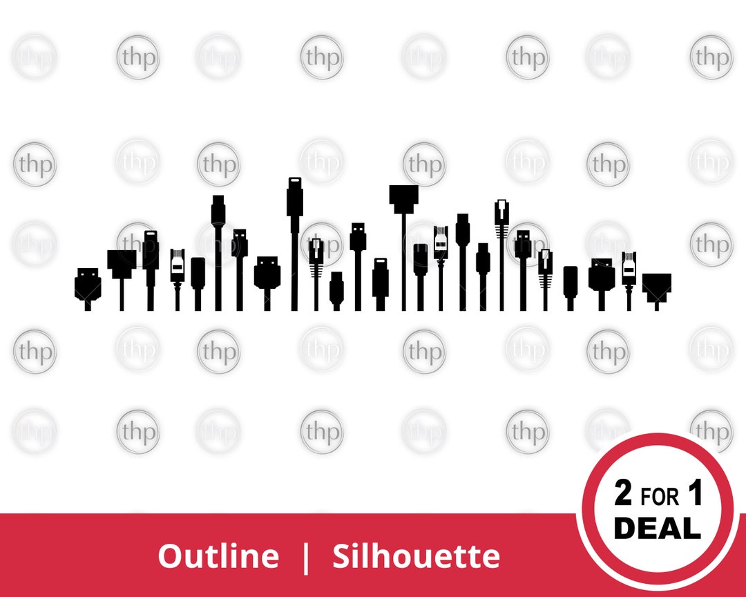 Technology SVG - Computer Svg, Cables Svg, Usb Cord Svg, Hdmi Cable Svg ...