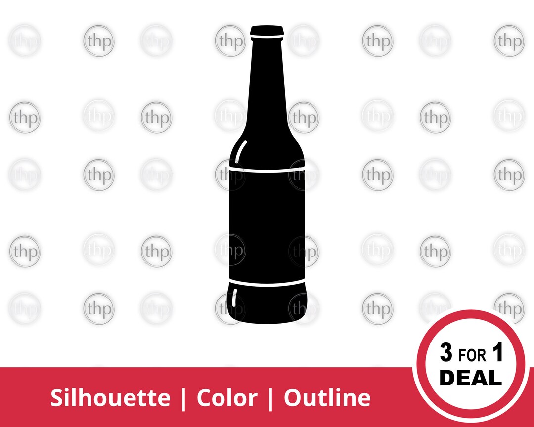 Beer Bottle SVG Beer Svg, Glass Bottle Svg, Beer Bottle Outline Svg ...