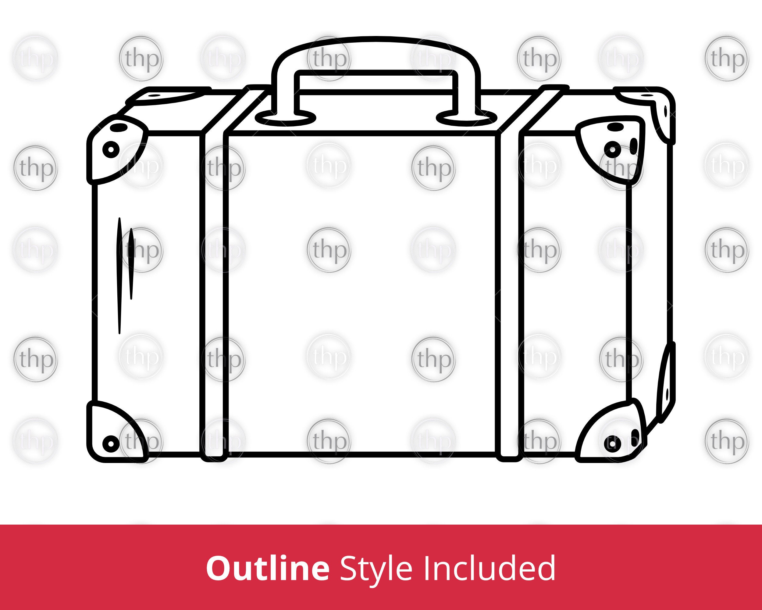 Suitcase SVG - Briefcase Svg, Luggage Svg, Bag Svg, Travel Case Svg ...