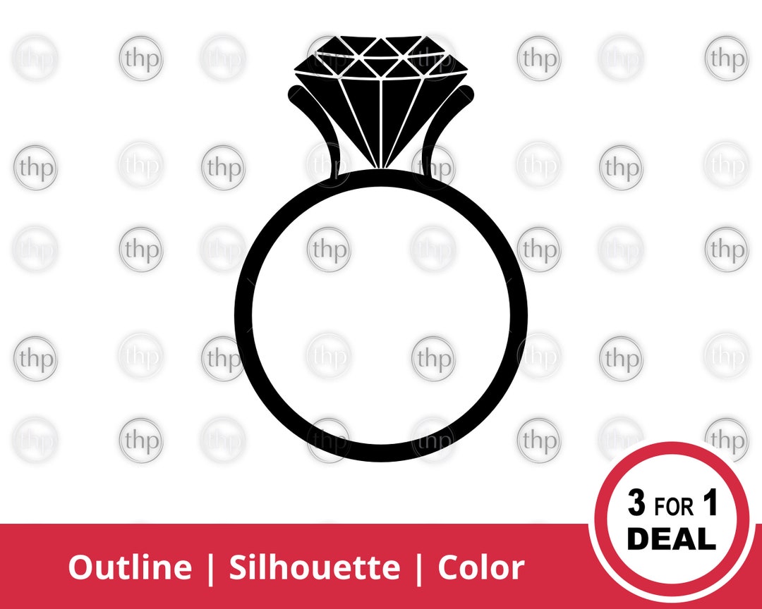 Engagement Ring SVG Wedding Ring Svg Diamond Ring Svg - Etsy