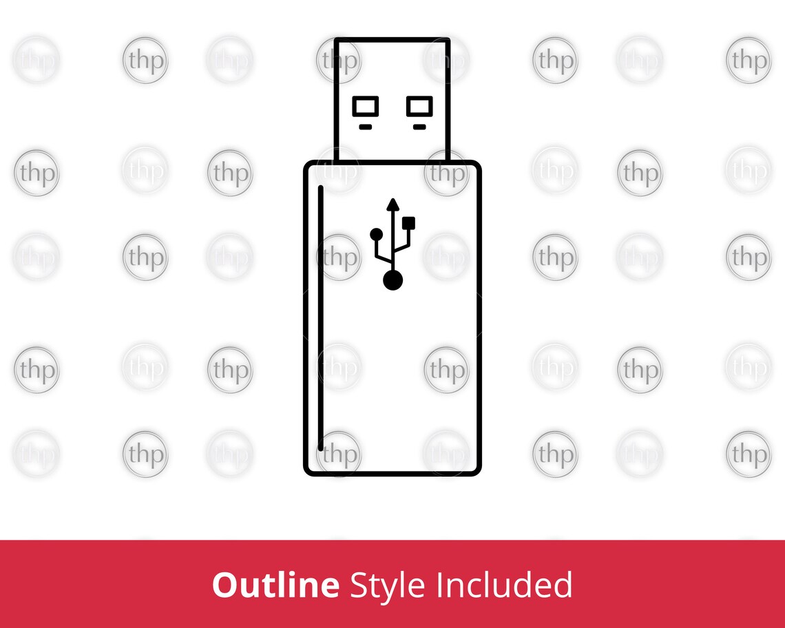 USB Stick SVG - USB Svg, Usb Drive Silhouette Svg, Flash Drive Svg, Usb ...