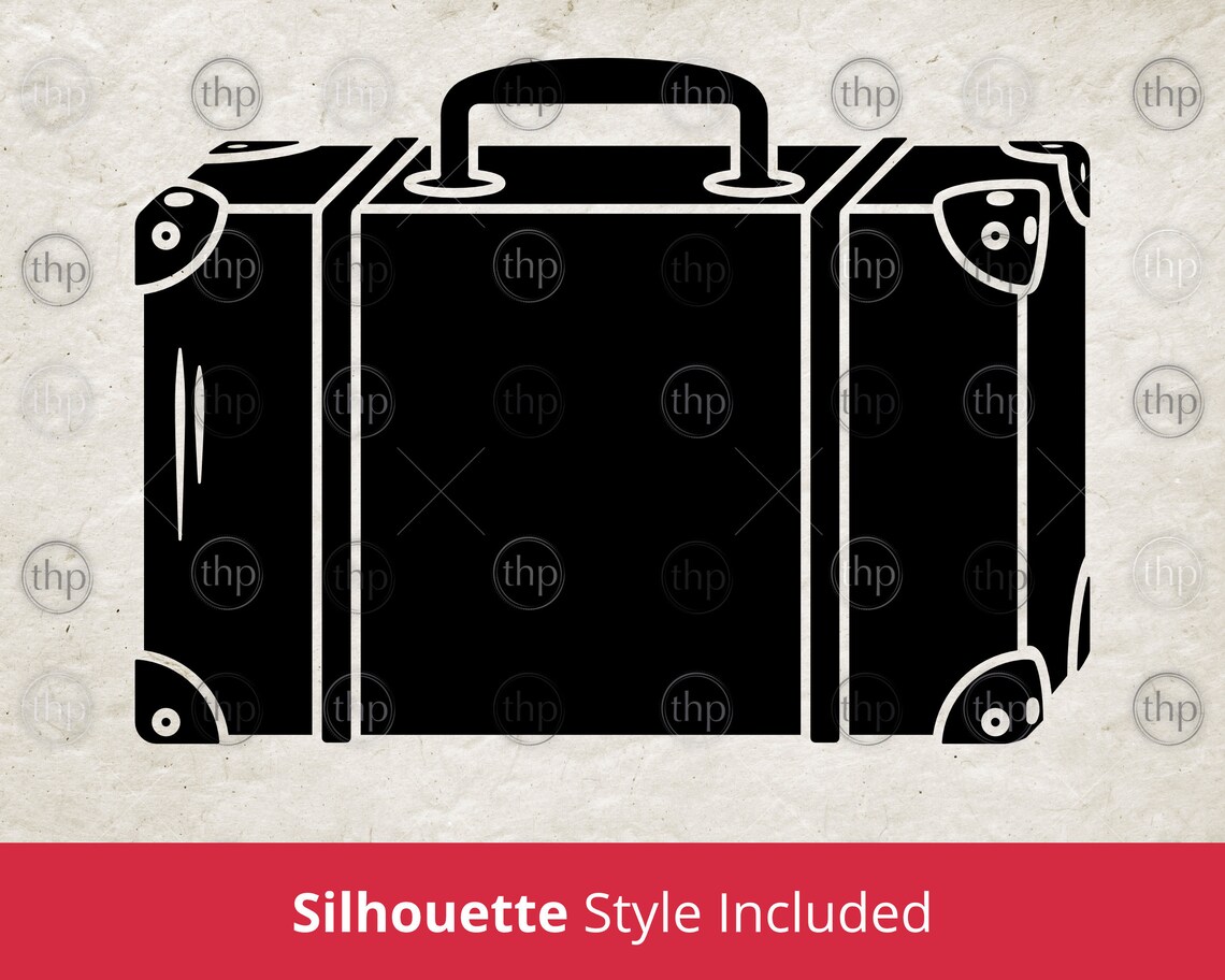Suitcase SVG - Briefcase Svg, Luggage Svg, Bag Svg, Travel Case Svg ...