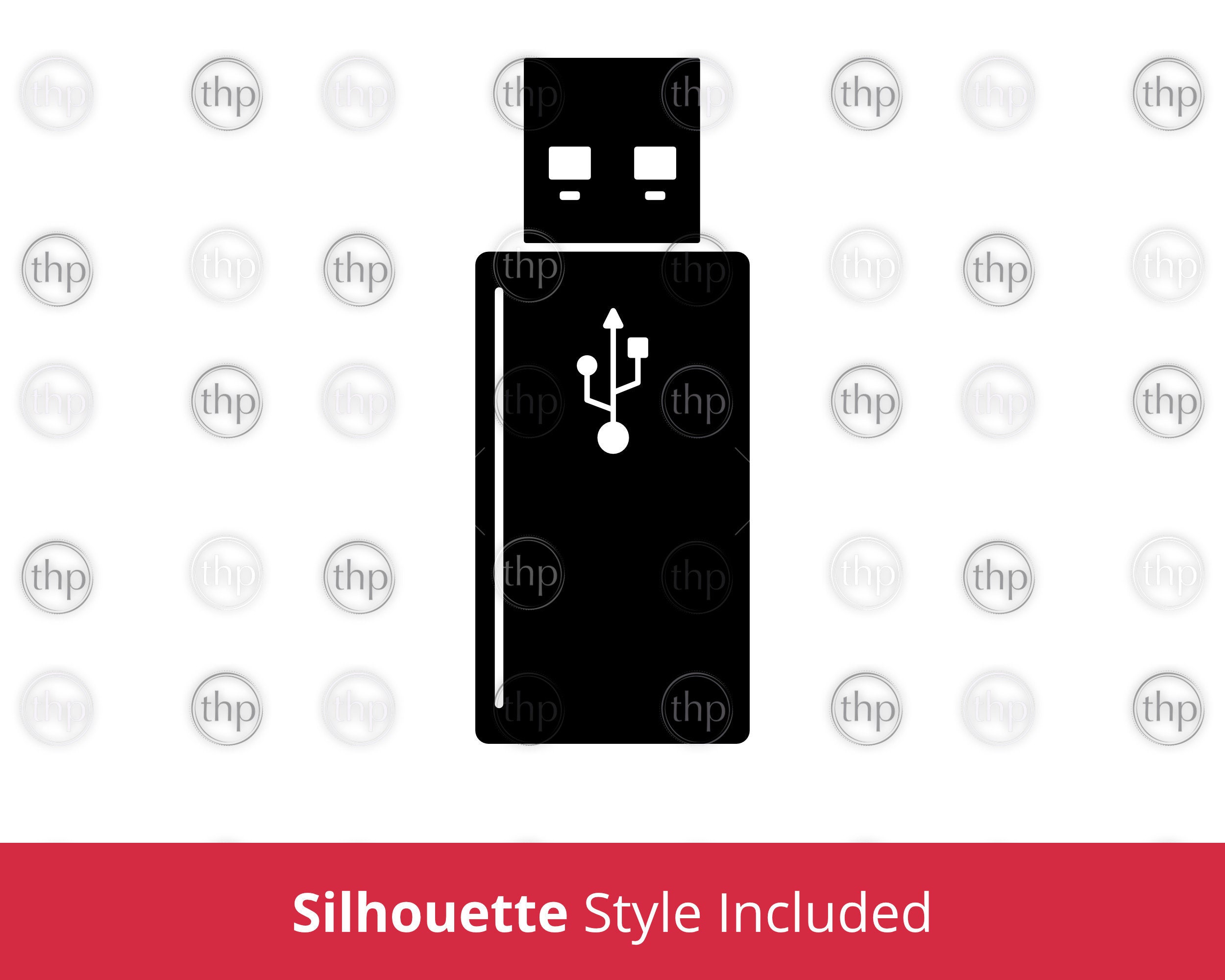 USB Stick SVG - USB Svg, Usb Drive Silhouette Svg, Flash Drive Svg, Usb ...
