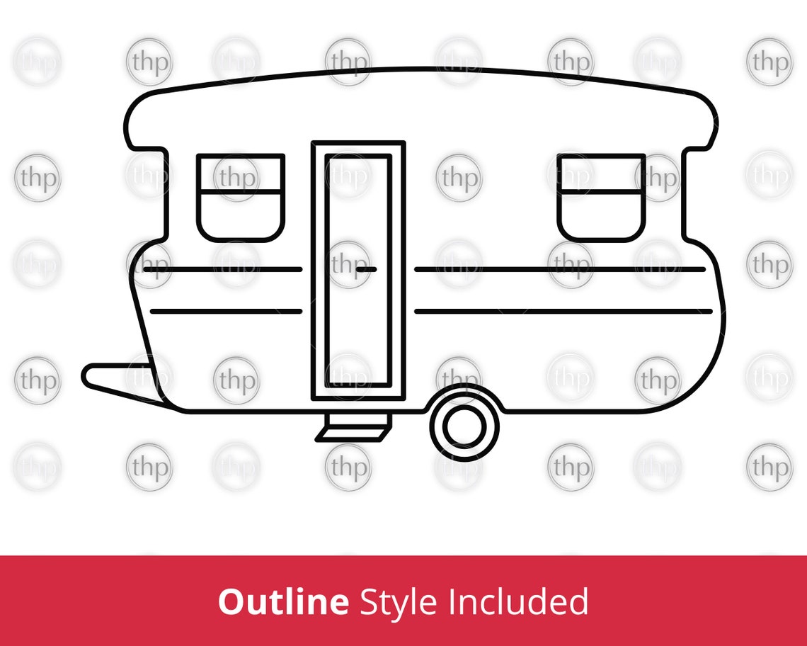 Caravan SVG Camper Svg Trailer Svg Rv Svg Road Trip Svg - Etsy