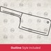 Meat Cleaver SVG Cleaver Svg, Butcher Svg, Knife Svg, Butcher Clipart ...