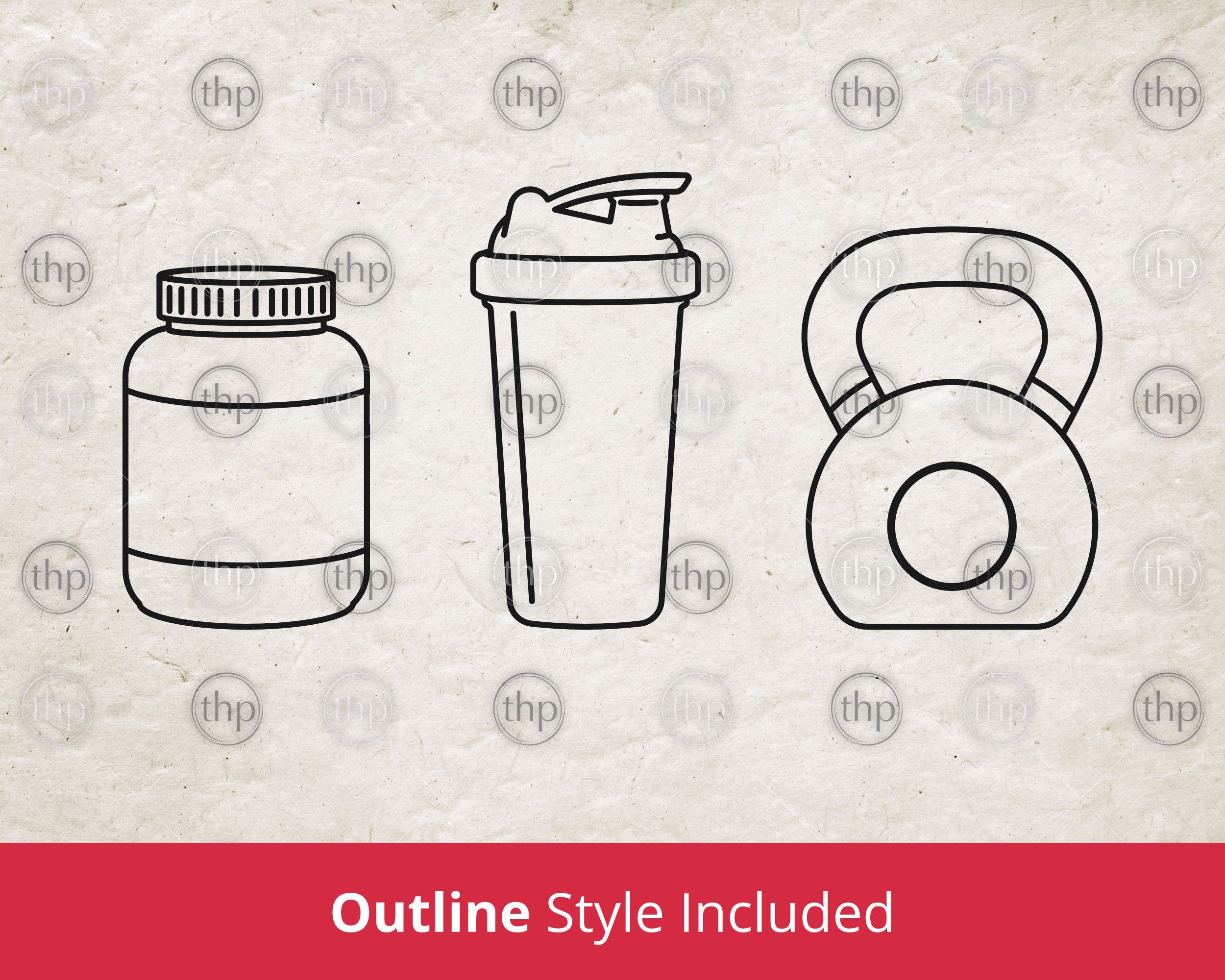 Gym Workout SVG PNG JPG Protein Powder Shaker Bottle - Etsy