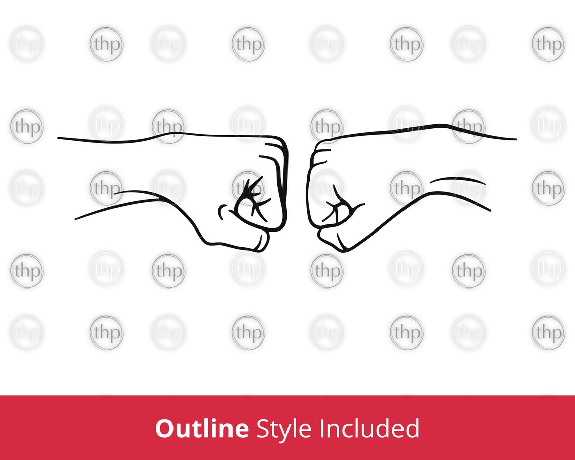 Fist Bump SVG Fist Svg Black Fist Svg Fists Svg Best - Etsy Canada