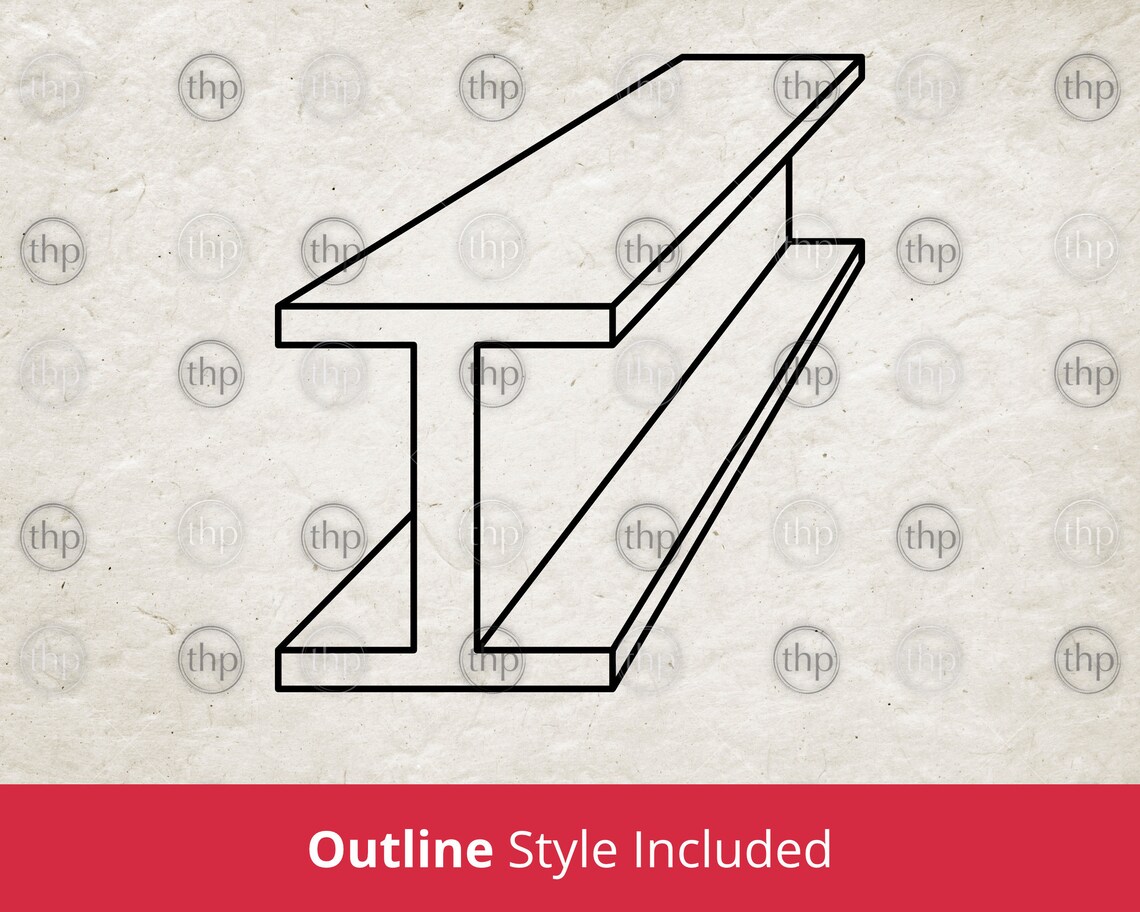 Steel Beam SVG Steel Svg Steel Beam Outline Svg Steel - Etsy Canada