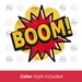 Boom SVG - Explosion Svg, Bomb Svg, Comic Book Svg, Superhero Svg ...