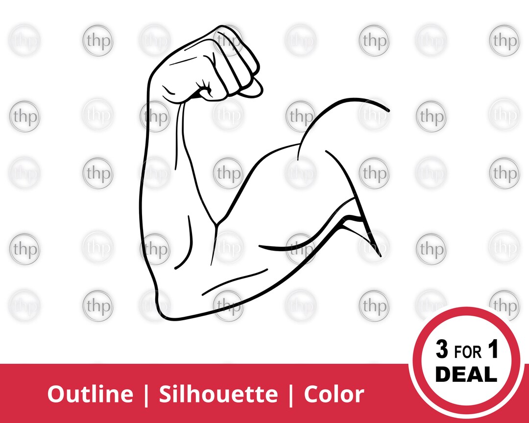 Bodybuilder SVG Bicep Svg, Fitness Svg, Muscles Svg, Flexing Arm Svg ...