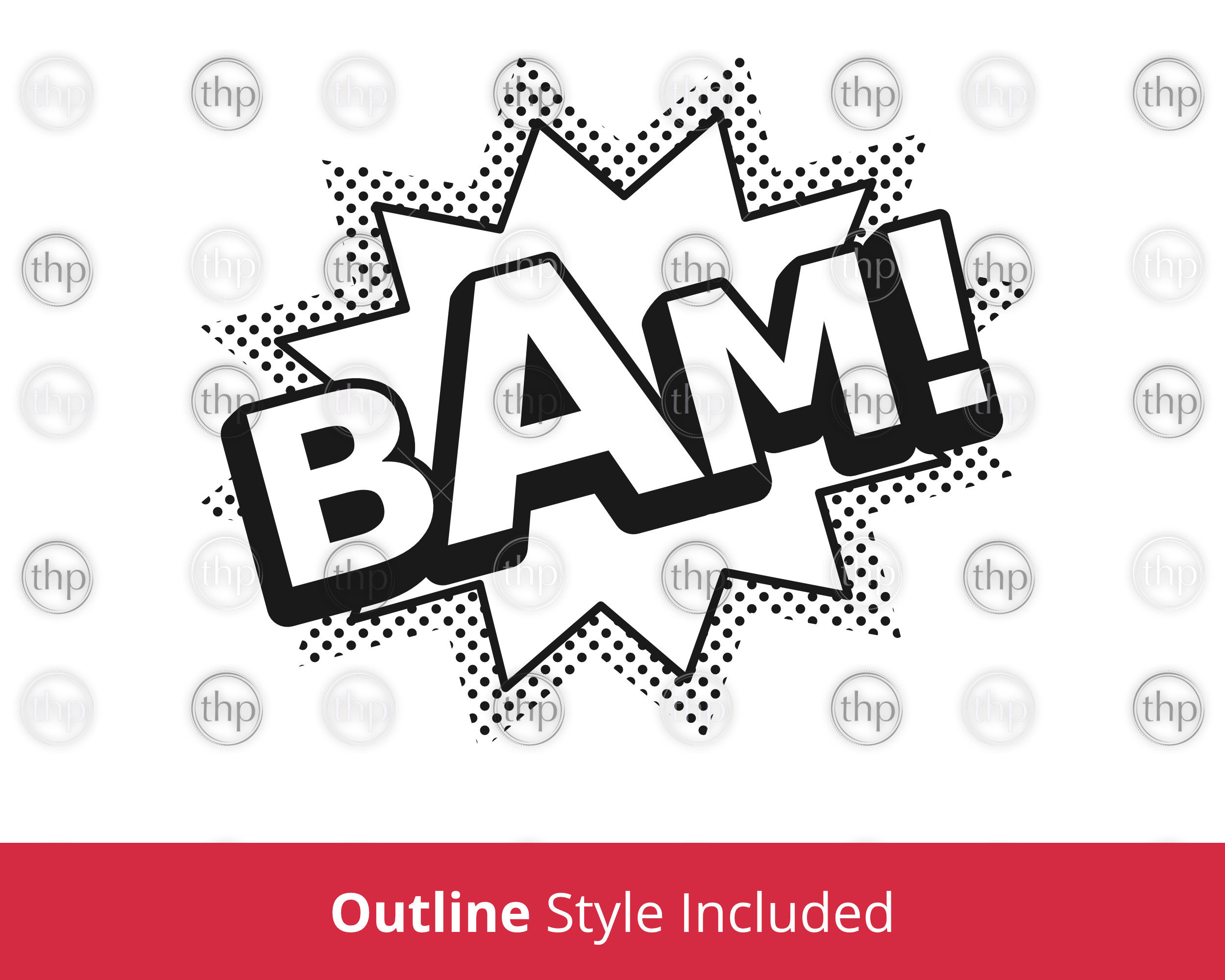 Bam SVG Comic Book Svg Superhero Svg Super Hero Svg Pop | Etsy Canada