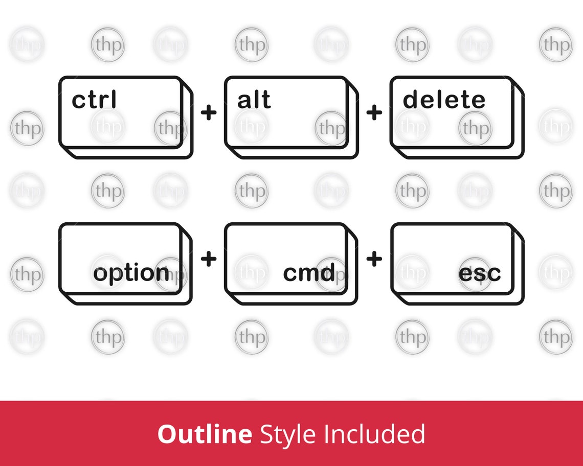 Ctrl Alt Del SVG - Ctrl Alt Delete Svg, Force Quit Svg, Keyboard Svg ...